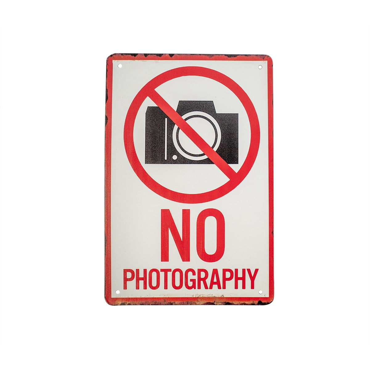 Warning No Photography Metal 8x12 Sign Indoor Outdoor Business Notice ...