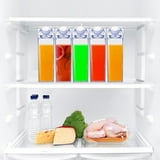 3 Pack Plastic Milk Box,Bexikou 17 Oz/500ml Clear Portable Milk Carton ...