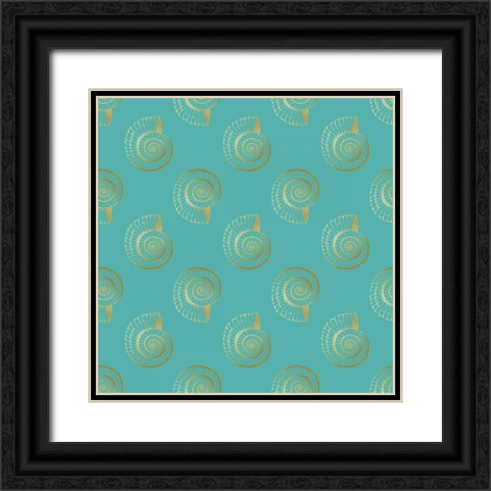 Murdock, Ramona 26x26 Black Ornate Wood Framed with Double Matting ...