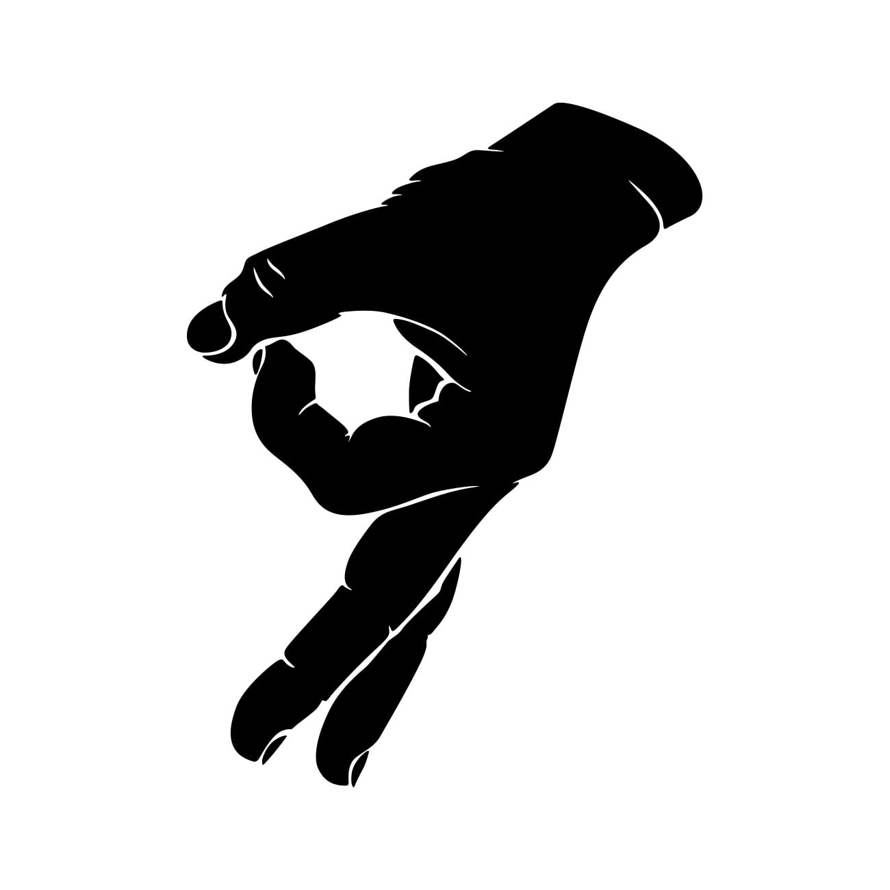 Made You Look Hand Sticker Decal Die Cut - Self Adhesive Vinyl ...