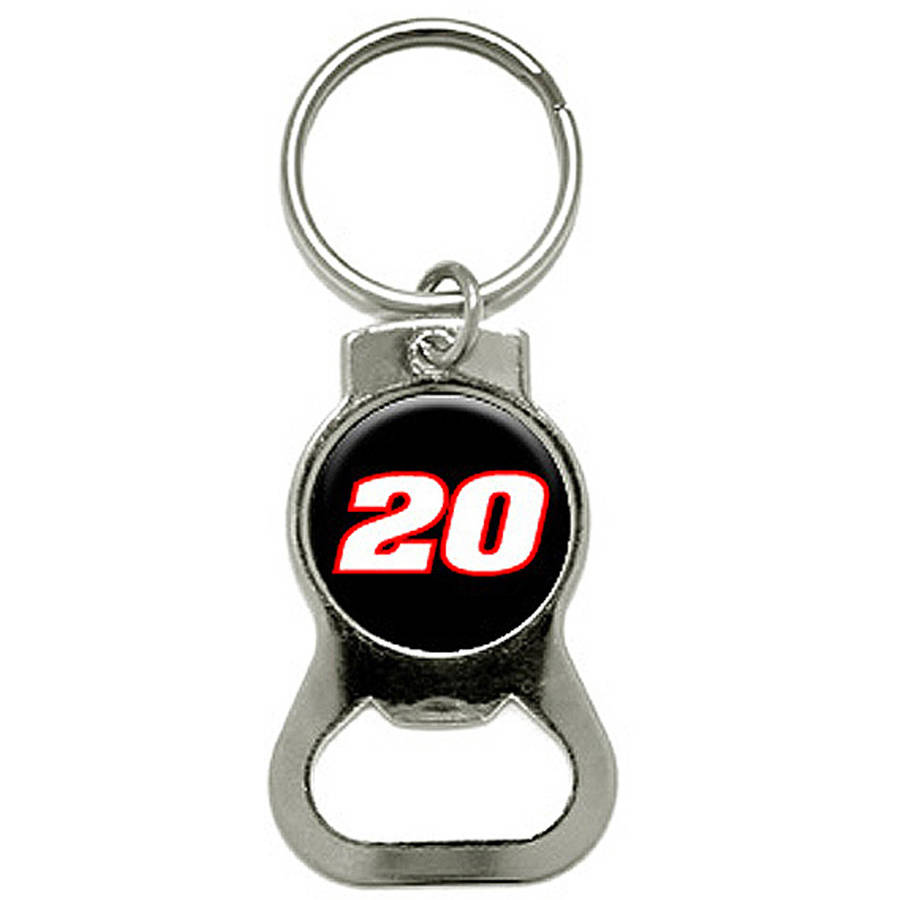 20 Number Racing Bottle Cap Opener Keychain Ring - Walmart.com