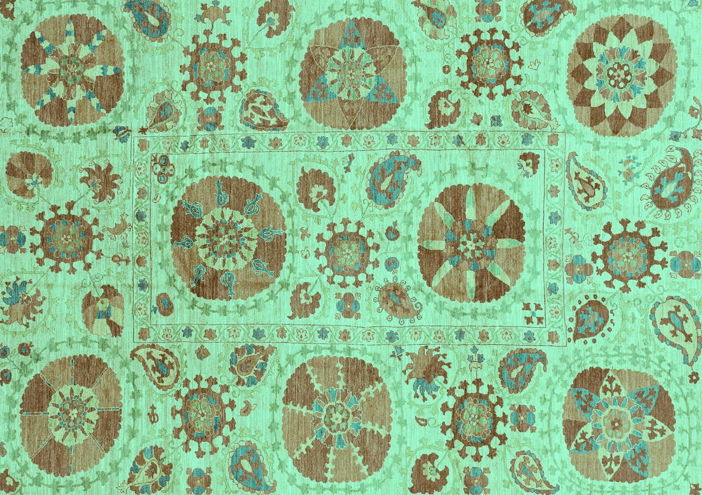 Ahgly Company Indoor Rectangle Abstract Turquoise Blue Modern Area Rugs ...