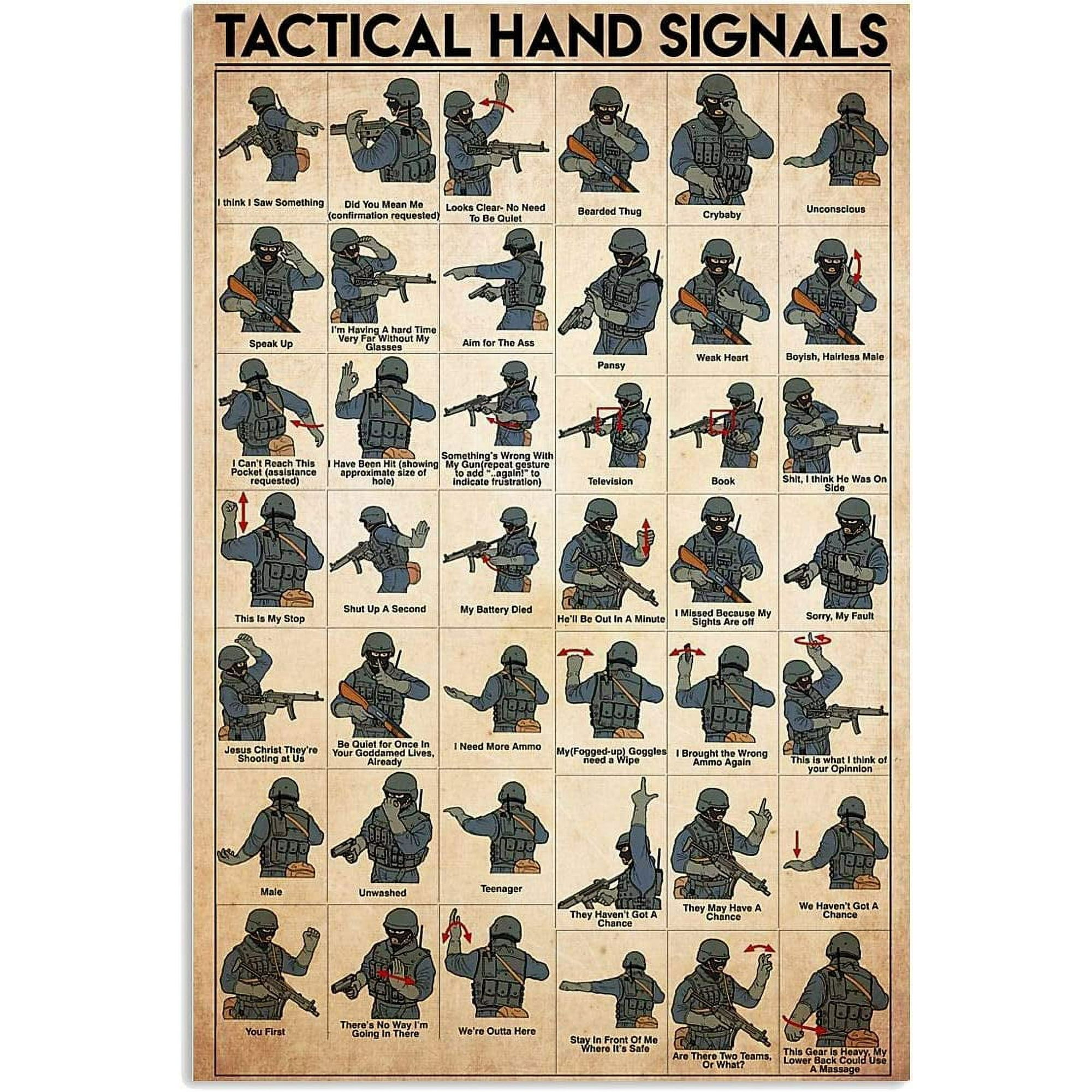 Click here for Aocisuki Military Knowledge Metal Sign Tactical Ha... prices