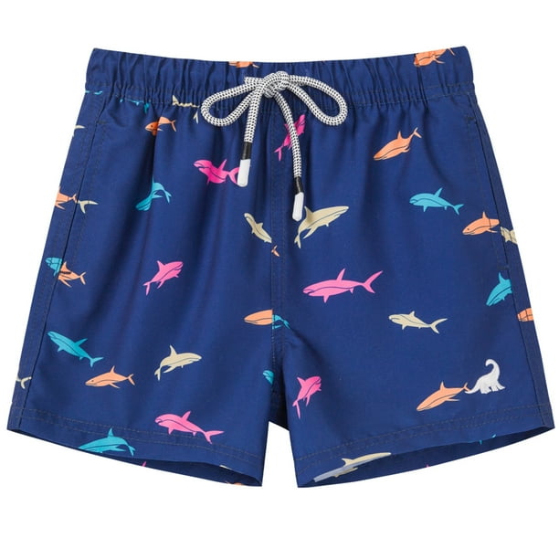 SURF CUZ Toddler Boys Swim Trunks Mesh Lined Baby Swimwear Little Boys ...