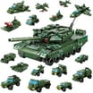 BMC Toys Military Soldier D-Day Tank Battle - 36pc Plastic Army Men ...