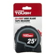 Hyper Tough 25ft Steel Tape Measure with Wide Blade, Fractional ...