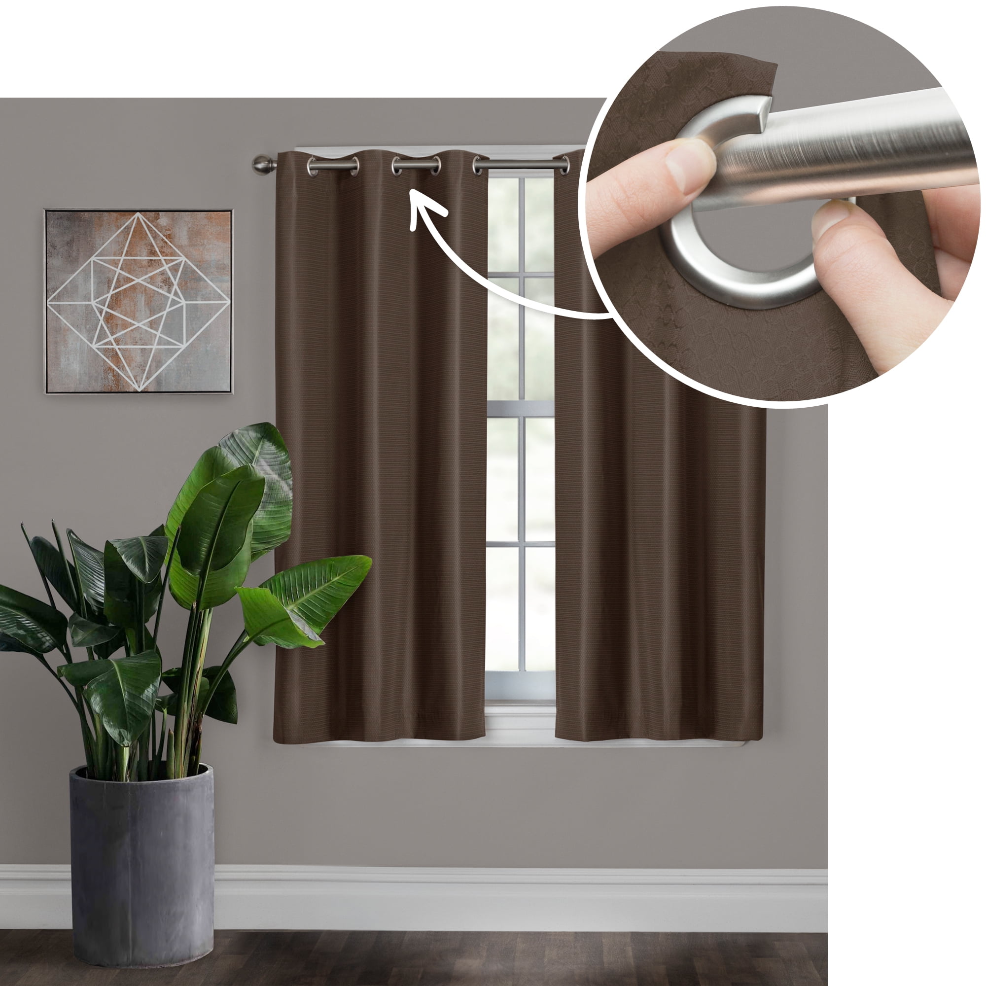 Better Homes And Gardens Simon Easy Hang Grommet Window Panel Com
