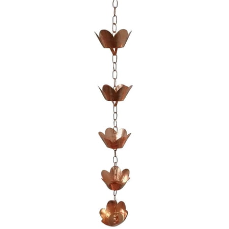 Rain Gutter Chain Rain Chain Kit Petal Shape Rain Chains Ring Drop ...