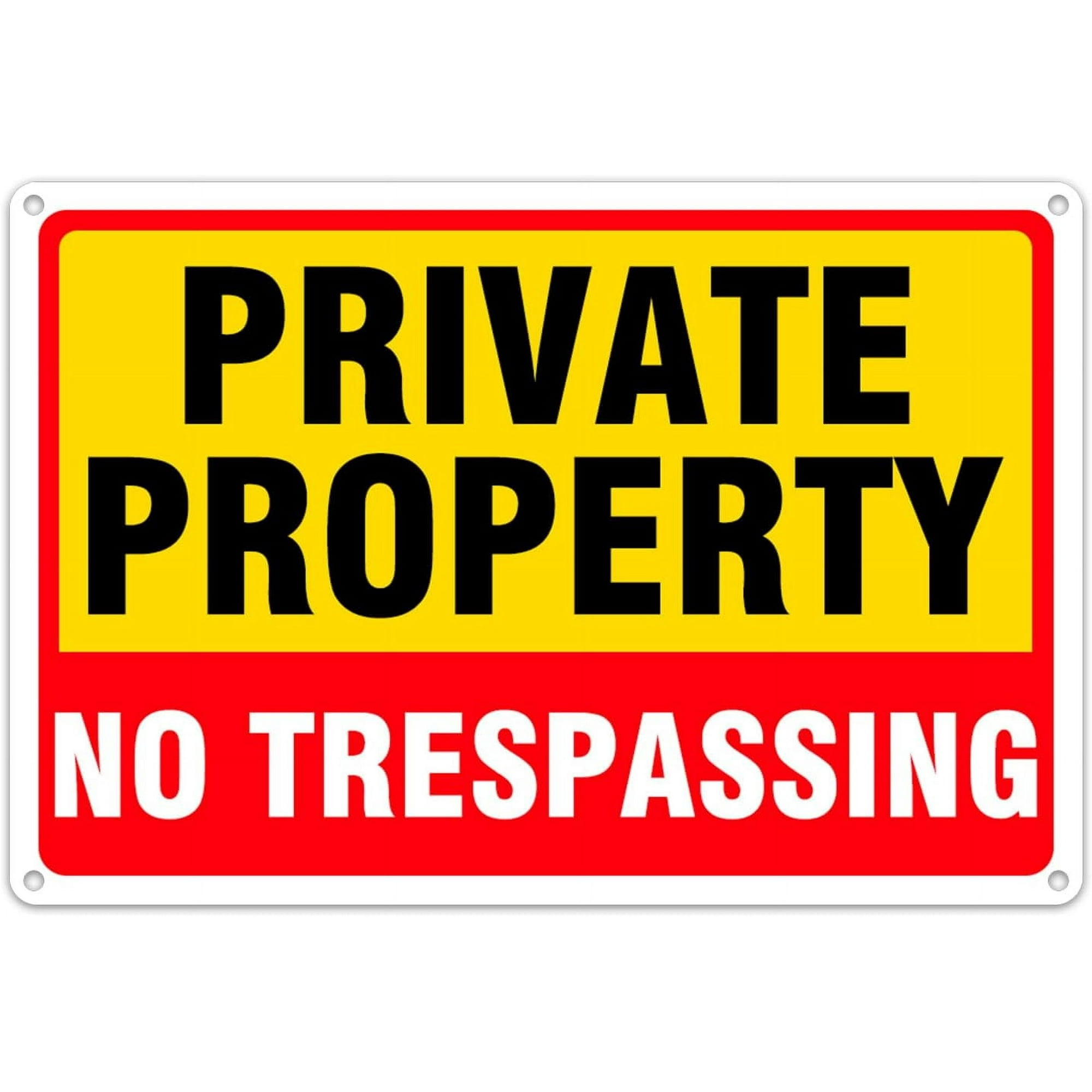 Click here for Yyiuuk 8 X 12 In Metal Tin Sign - No Trespassing P... prices