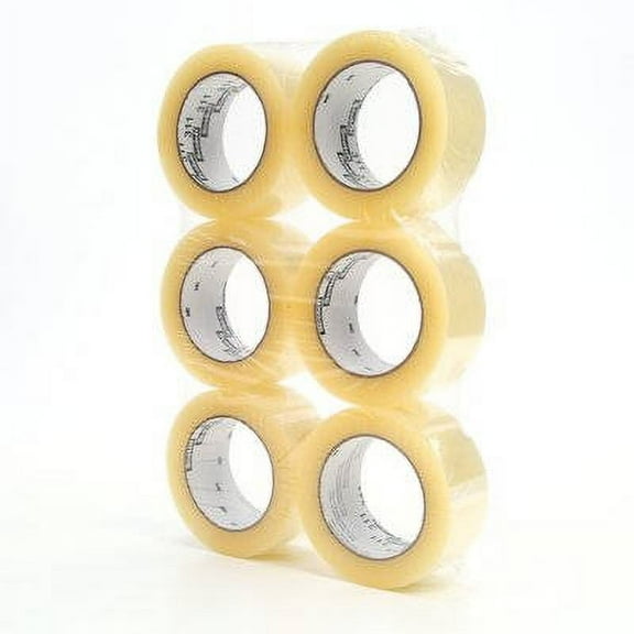 Scotch Box Sealing Tape, 48 mm x 100 m, 3" Core, Clear, 36/Carton ...