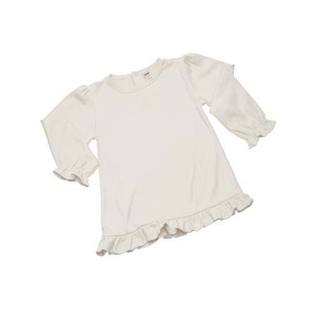 MONAG - MONAG Toddler Long Sleeve Ruffle Tee - Walmart.com
