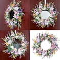 Artificial Flower Leaves Wreath 50cm Realistic Flower Wreath Spring ...