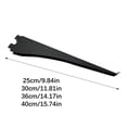 Strong Shelf Support Hardware Carbon Steel Shelf Brackets Rustproof ...