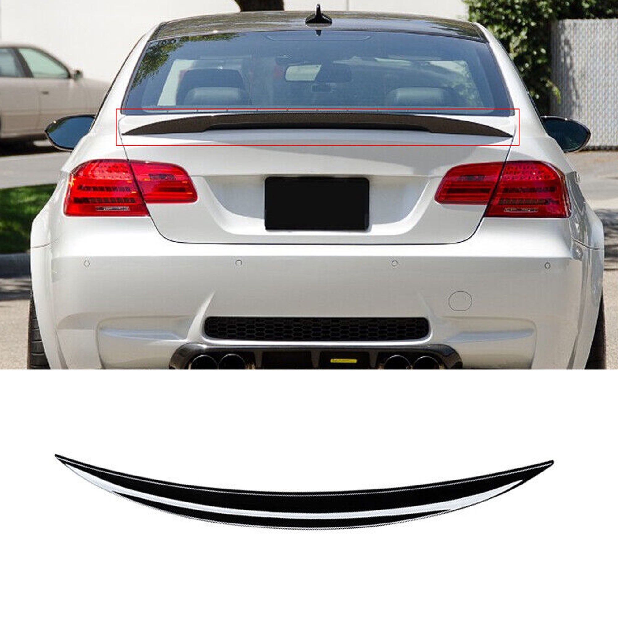 NINTE Rear Spoiler for 2007-2013 BMW 3 Series E92 M3 Coupe MP Style ...