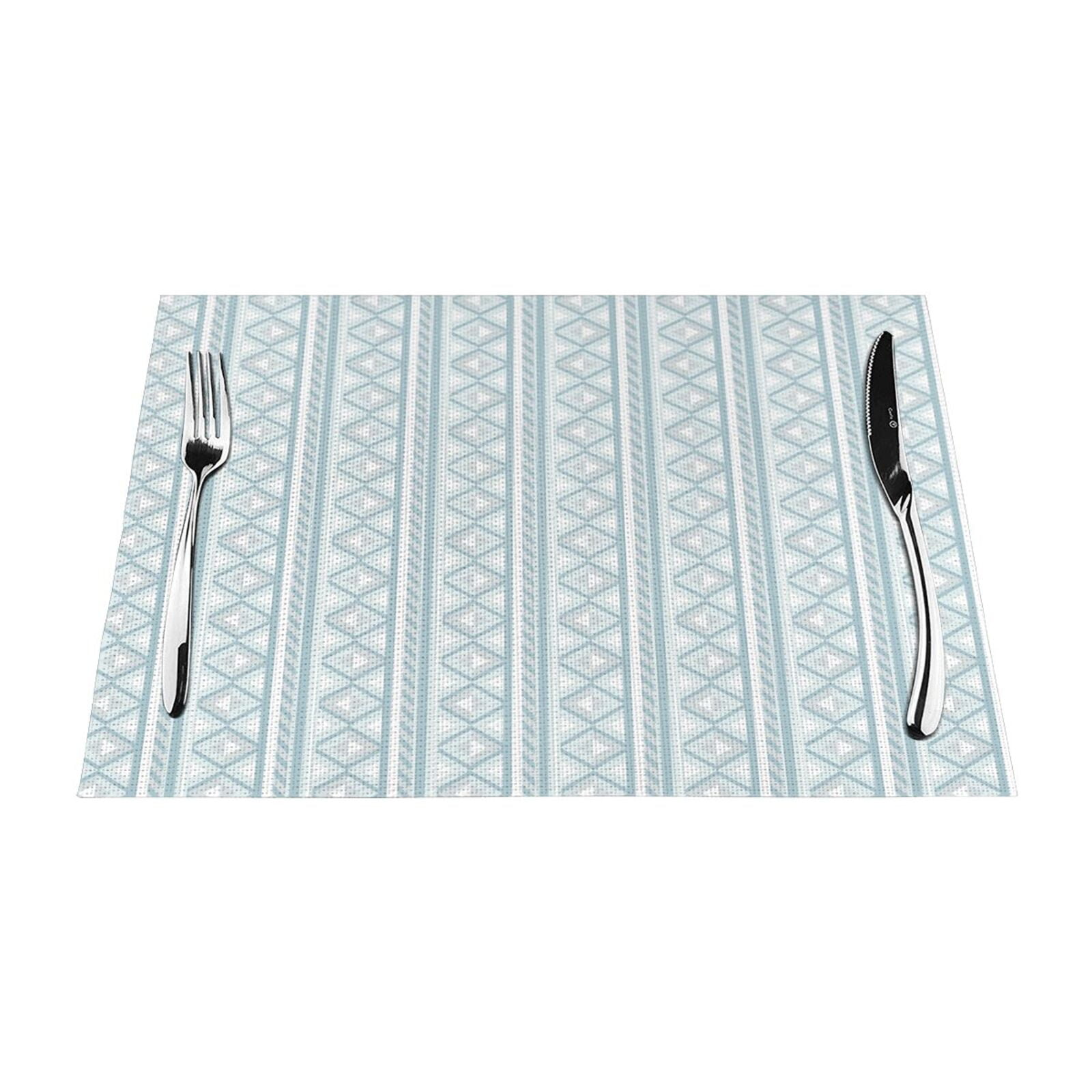 YFYANG Washable Heat-Resistant Placemats, 70% PVC/30% Polyester, Green ...