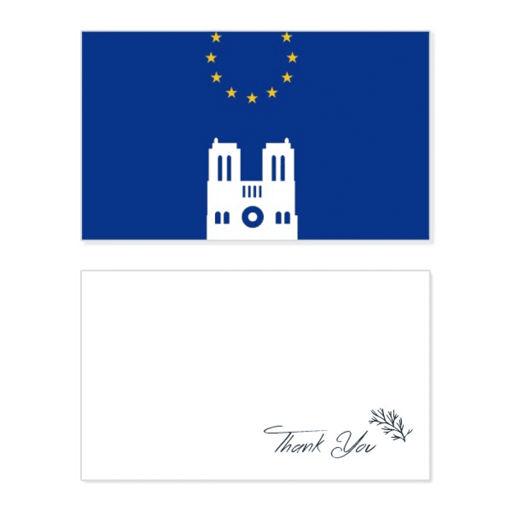 french flag europe thank you card birthday paper greeting wedding ...