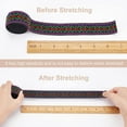 5 Yards 5 Colors Ethnic Style Embroidery Flat Polyester Elastic Cord ...