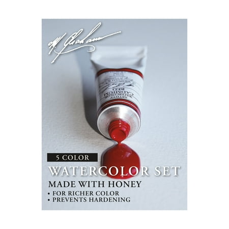 M. Graham & Co. Basic 0.5 oz (15 ml) Artists' Watercolor 5 Color Set ...