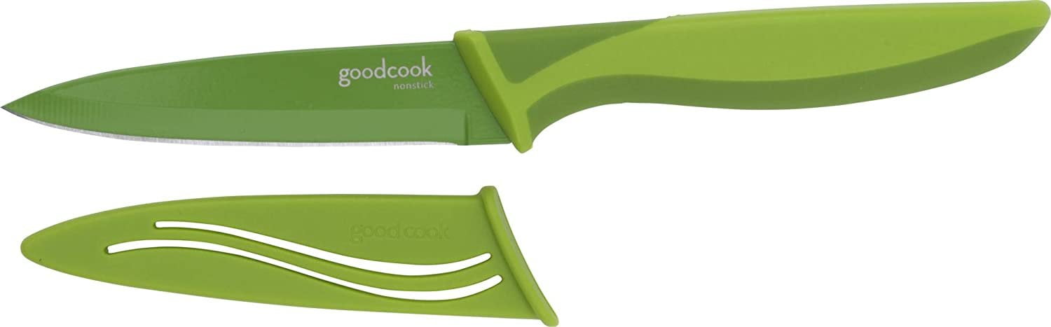 Goodcook 4-inch Nonstick Paring Kitchen Knife, Green - Walmart.com