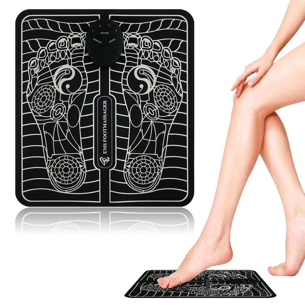 Buy Electric Foot Massager Mat Pad EMS Legs Massage Machine Muscle ...