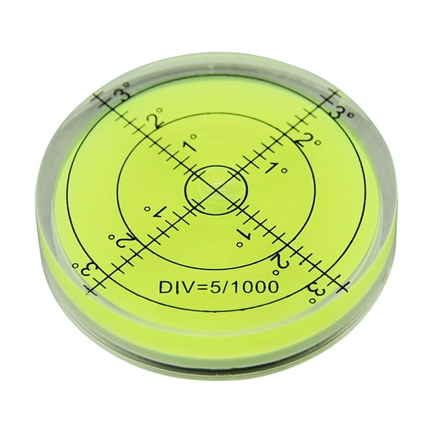 Bubble Level - 60mm Compact Diameter Measuring Tool Portable Round ...