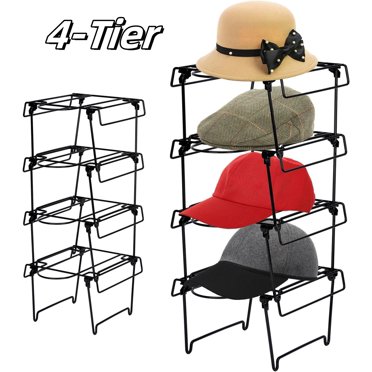 Miumaeov 7 Tier Adjustable Hat Display Retail Hat Rack Rotating Spinner ...