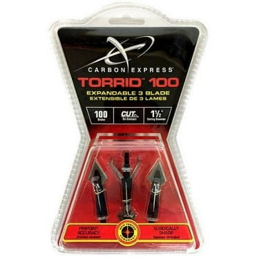 Safari Choice Crossbow Thunderhead Broadheads 100g, 3pc pack (Gold ...