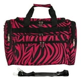 World Traveler 22-inch Travel Duffel Bag - Black Trim Zebra - Walmart.com