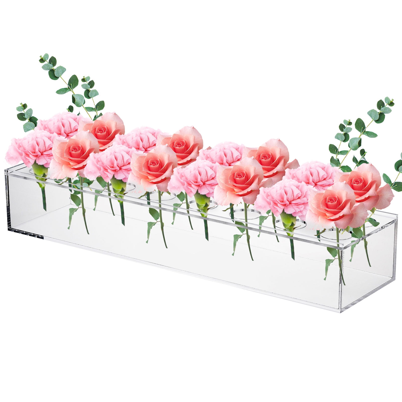 Rectangular Flowers Vases Clear Acrylic Modern Vases ，Rectangular ...