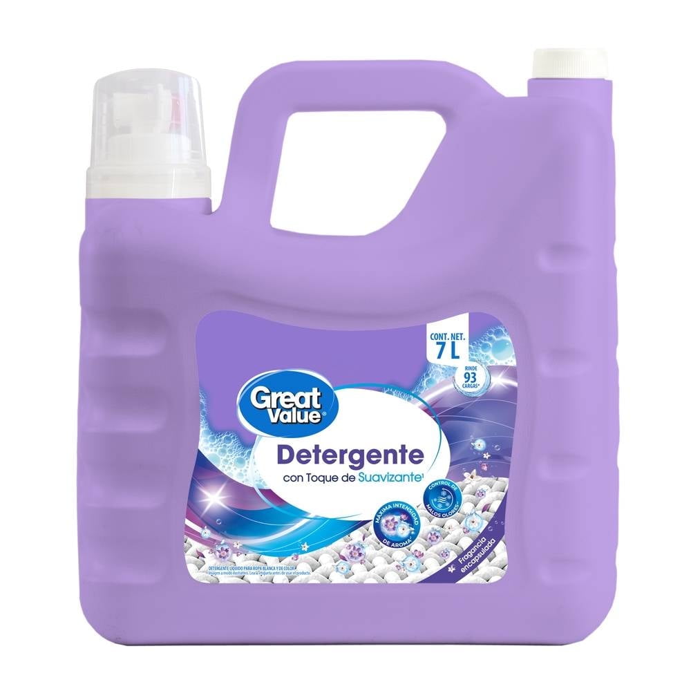 Detergente líquido Great Value rocío de primavera 7 l | Walmart en línea