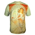 Alphonse Mucha - The Arts Painting 1898 Mens T-Shirt All Over Print ...