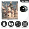 3d Snowman Stand Next To Christmas Trees Dishwasher Magnet Refrigerator ...
