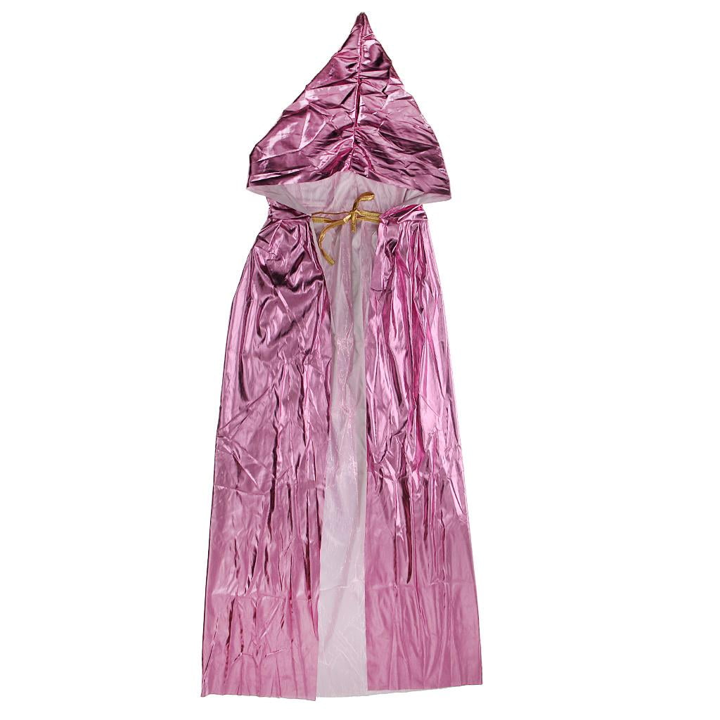 Glitter Cloak Capa con capucha para niños Wizard Witch Costume Party ...