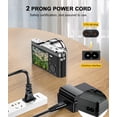 LujingZ AC Power Cord 2 Prong C8 to 2-Slot for TV PS4 PS5 Speaker ...
