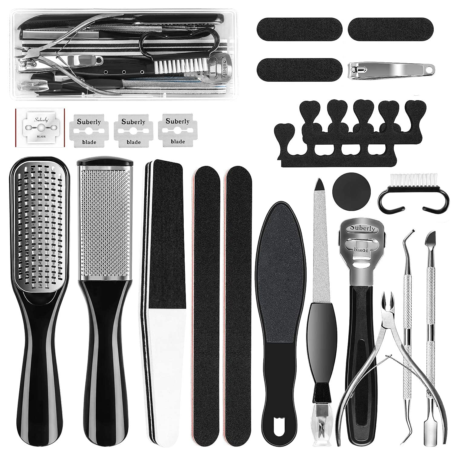 Pedicure Kit, 23 in 1 Stainless Steel Professional Pedicure Tools Set ...