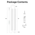 Goodea Plug-in Under Cabinet Lights, 12in Ultra Thin LED Dimmable Kit ...