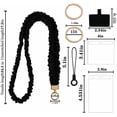 4 Pack Scrunchie Lanyards - Stretchy Teacher Lanyard with ID Holder ...