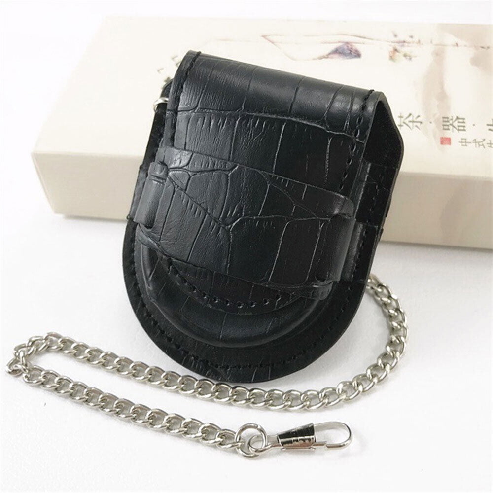 New Pocket Pouch Leather Storage Bag Pocket Watches Holder Purse With ...