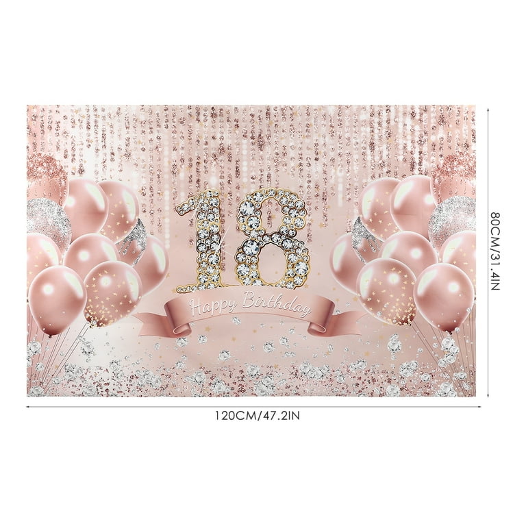 18th Birthday Background Pink