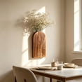 Bohemian Style Wooden Wall Hanging Vase for Dried Flowers Natural Decor ...