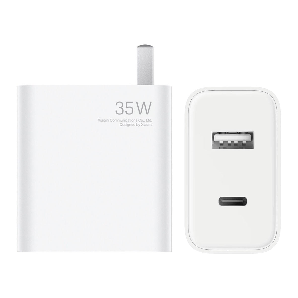 Adaptador de Corriente de 35W con dos puertos USB-C/ USB-A Xiaomi PD ...