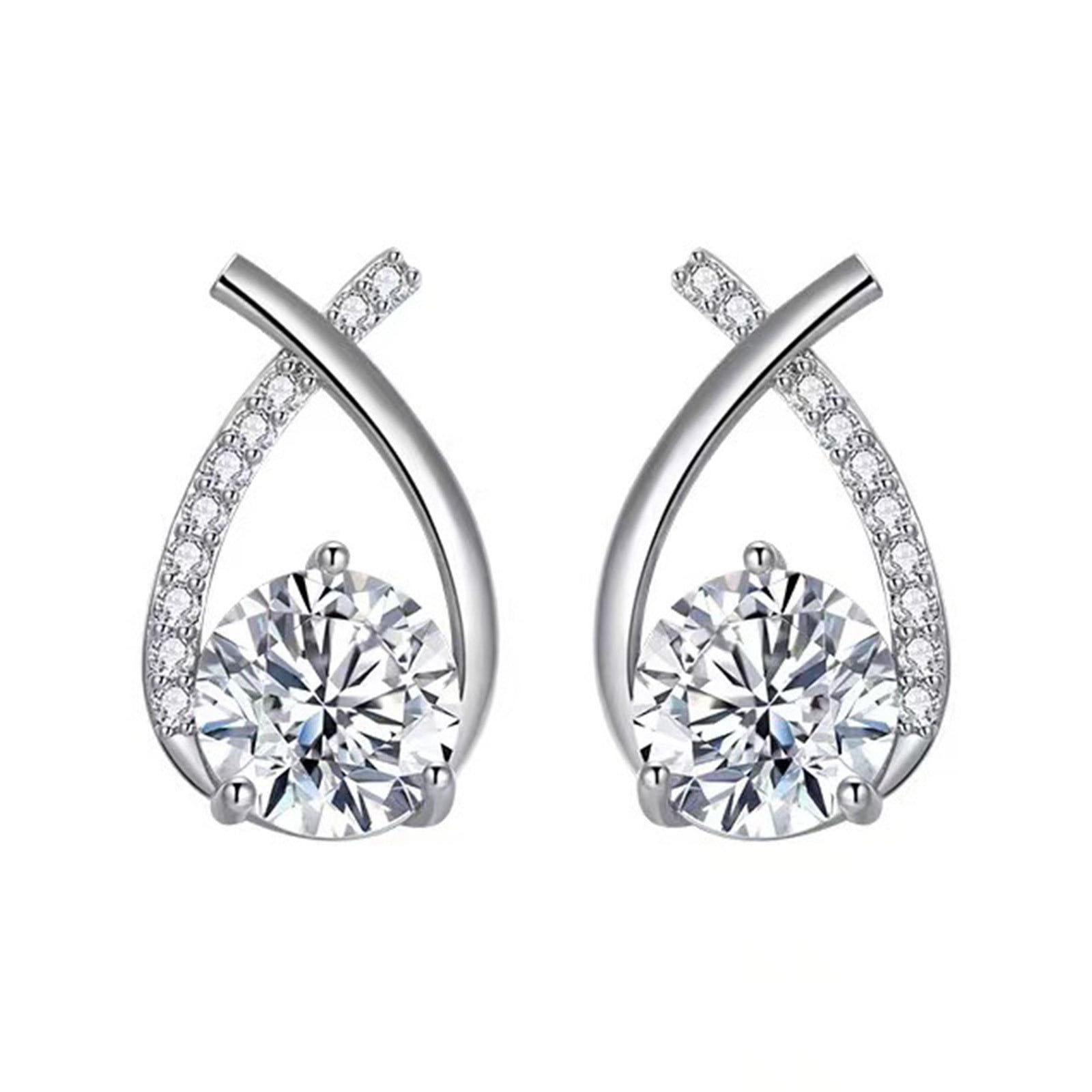 Click here for Topllc Zircon Earring For Women Girls Dainty Zirco... prices