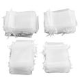 BIMZUC 200Pcs Drawstring Organza Bags Elegant 10x15cm (3.9x5.9 inches ...
