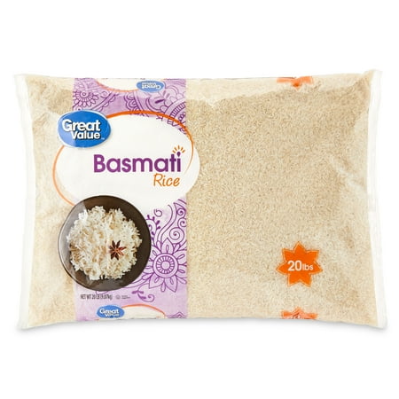 Great Value Basmati Rice, 20 lb – Walmart Inventory Checker – BrickSeek