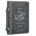 Christian Art Gifts Classic Debossed Vegan Leather Bible Cover for Men ...