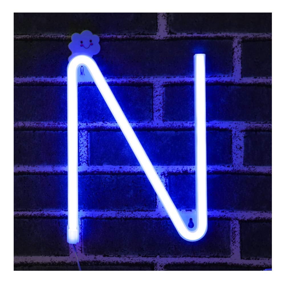 LINLIN Neon Sign, Letter Neon Signs Neon Alphabet Light Light Up LED ...