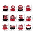 Graduation Party Honeycomb Centerpieces, Red and Black 2026 Grad Table ...