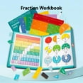 Magnetic Fraction Demonstration Book, Montessori Math Learning Kit with ...