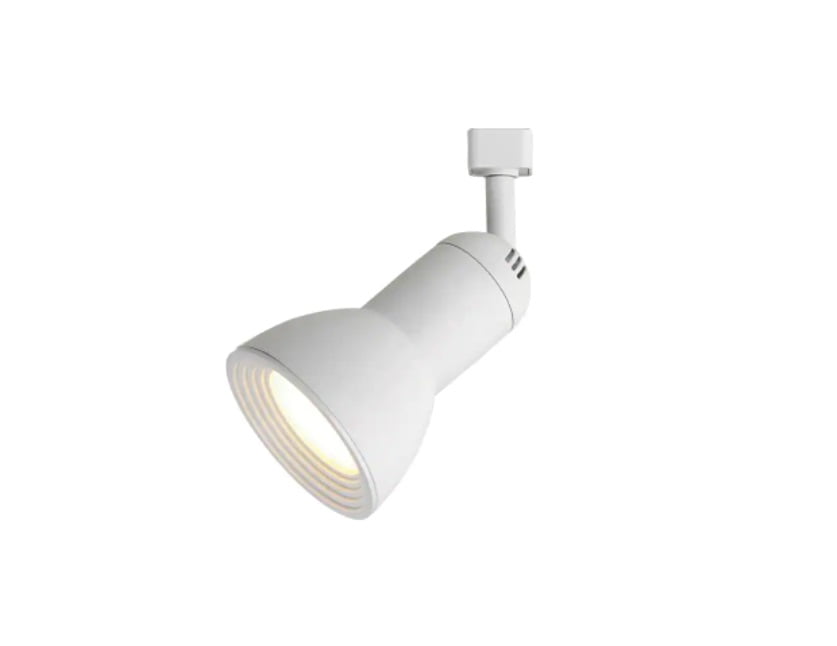 Hampton Bay 1-Light White Integrated LED Medium-Step Linear Track ...