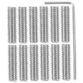UPOUART 12Pack Bridge Saddle Screw Silver Metal Electric Guitar ...